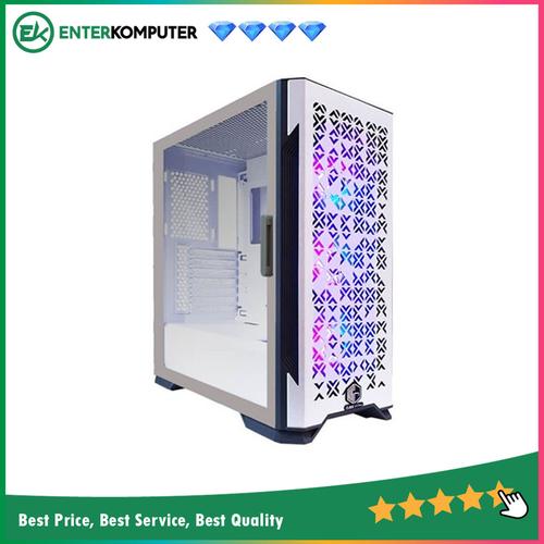 Promo Casing CUBE GAMING SLEV WHITE - White Inside - ATX / Casing PC ...