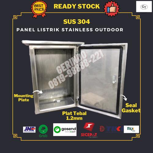 Jual Box Panel Listrik Stainless Outdoor 35x25x20cm SUS 304 1.2mm Doff ...