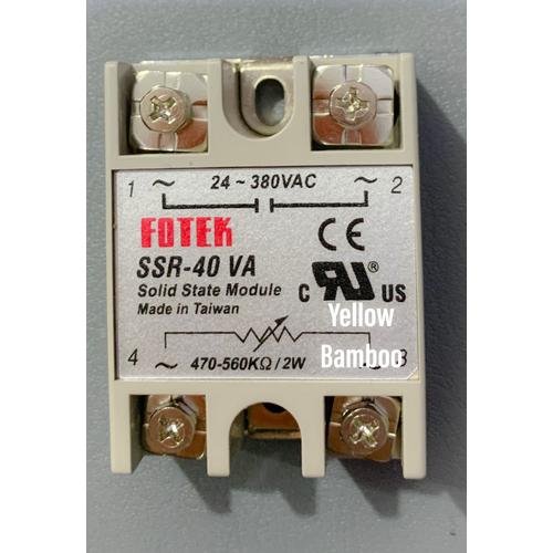 Jual Fotek SSR-40VA / SSR 40VA Solid State Relay Fotek 40 Amper - Jakarta Utara - Yellow bamboo ...