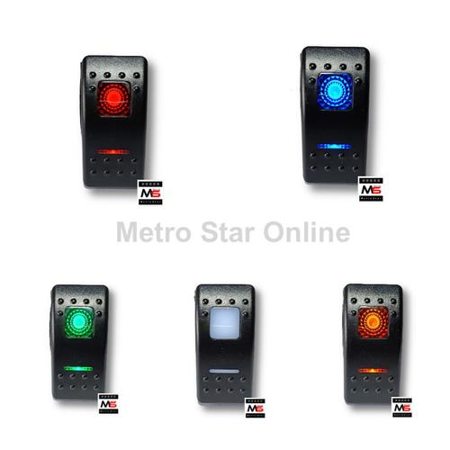 Jual Rocker Switch Saklar Model ARB 5 Pin Push on off - Merah - Jakarta ...