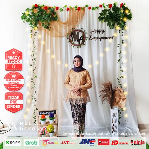 Jual Dekorasi Lamaran Backdrop Nikahan PhotoBooth DIY Paket Mulia KK ...