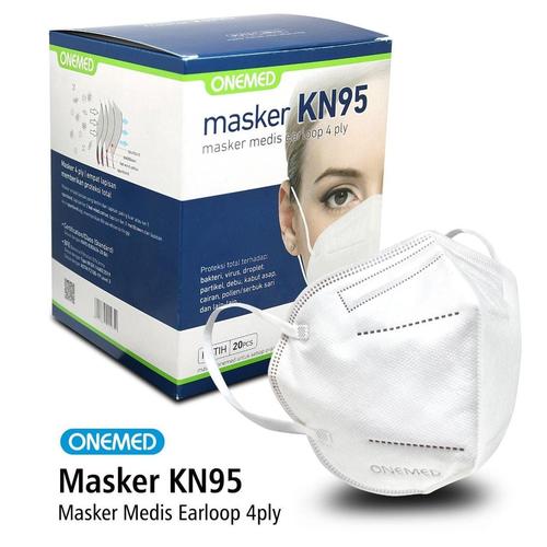 Jual ONEMED - Masker Earloop 4 Ply KN95 | Masker KN95 | Masker Medis ...