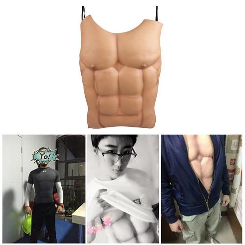 Jual Foam Fake Chest Muscle Body Party Funny Adult Humor Costume ...