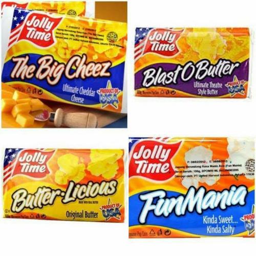 Promo Jolly Time 100gr All Variant Popcorn Microwave + Free Bubble Warp ...