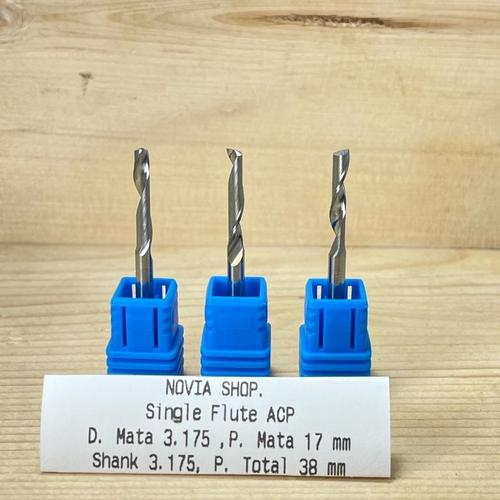 Jual Mata Router CNC 1F 3.175*17 Cutting ACP Aluminium Endmill - Kota ...