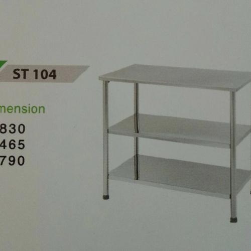 Jual table stainless kitchen set rak dapur meja cafe stainless rak ...