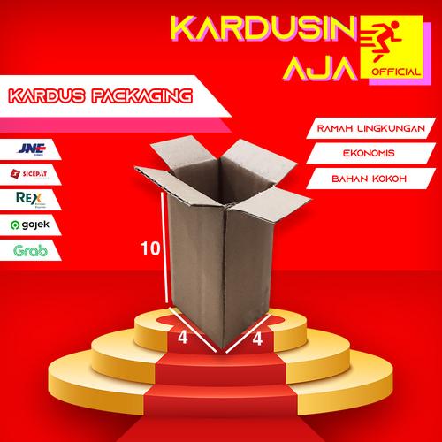 Jual 4X4X10 CM KARDUS BOX PACKAGING PACKING KARTON DUS KOTAK SHEET ...