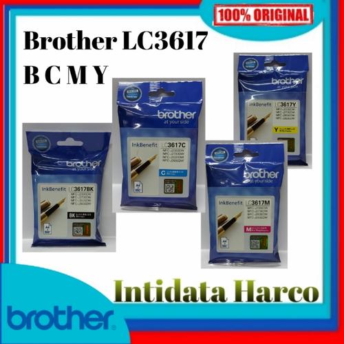 Jual BROTHER LC3617 LC 3617 BLACK CYAN MAGENTA YELLOW ORIGINAL LC-3617 ...