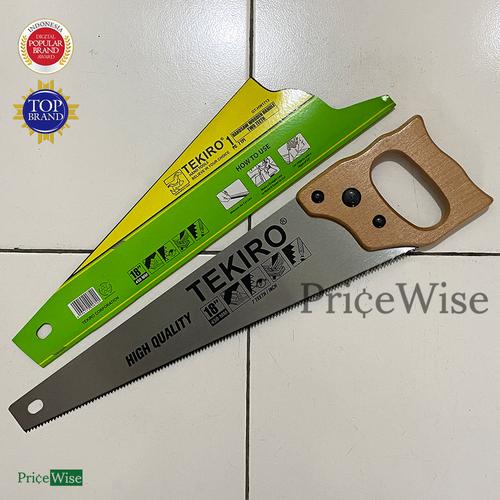 Jual Gergaji Tangan Gagang Kayu 2 Mata 18" Tekiro / Hand Saw 2 Teeth ...