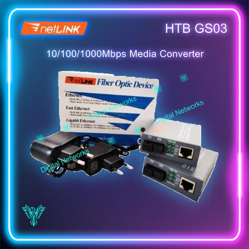 Jual Netlink HTB GS03 Media Converter 1FO 1Eth Gigabit Netlink HTB GS 03 - Kota Surabaya ...