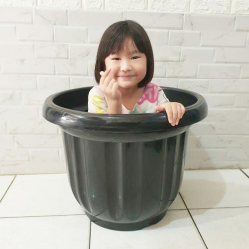 Jual Pot Tanaman 60CM Besar Pot Bunga 60cm Hitam Tebal JUMBO Kuat ...