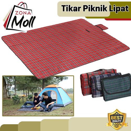 Jual MATRAS TIKAR PIKNIK TIKER LIPAT 150x180CM ALAS CAMPING WATERPROOF ...