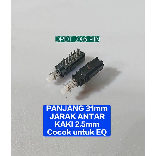 Jual Swith DPDT 12 Pin On Off / Swith DPDT 2x6 Pin On Off (Lock) - Kota ...