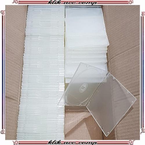 Jual Slim PP CD Box Putih Doff Transparan - Tempat CD - Kotak CD ...