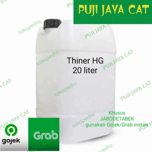 Jual THINNER THINER TINER HG standar isi 20 liter ( 1 Jrigen ...