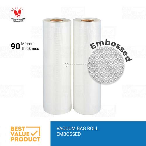 Jual Plastik Vacum Vacuum Emboss ROLL 20x500cm Vakum Makanan 20 x 500 ...