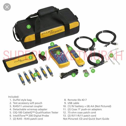 Jual Fluke Network CIQ-KIT cable qualification tester Lan CIQKIT ...