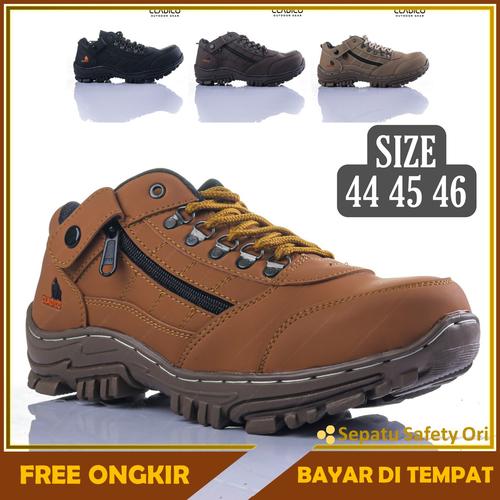 Jual SEPATU SAFETY SIZE JUMBO 44-46 BESAR MODEL LOW SEPATU PROYEK KERJA ...