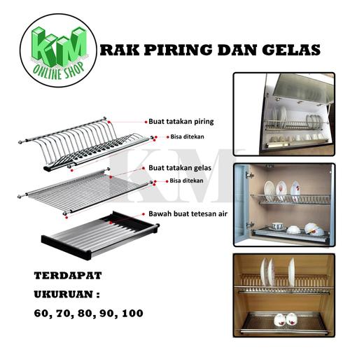 Jual Rak Piring & Sendok 90 Cm Stainless Steel Merk Vitco - Vitco 90 cm ...