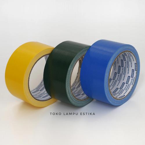 Jual LAKBAN CLOTH TAPE ASAHI MERAH KUNING HIJAU BIRU 48MM X 11 METER ...