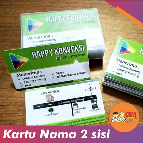 Jual Cetak Print Kartu Nama Name Card Full Color 2 Sisi - Kota Denpasar ...
