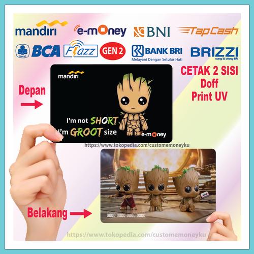 Jual KARTU EMONEY MANDIRI BCA GEN 2 BNI BRI SUPERHERO ANIME GROOT MINI ...