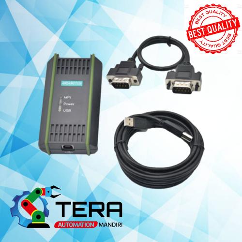 Jual USB-MPI PPI DP PLC programming cable S7-200/300/400 2.5m - Jakarta ...
