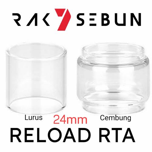 Jual Reload RTA Glass Kaca Replacement Pyrex Tank by Vapor 24mm 24 mm ...