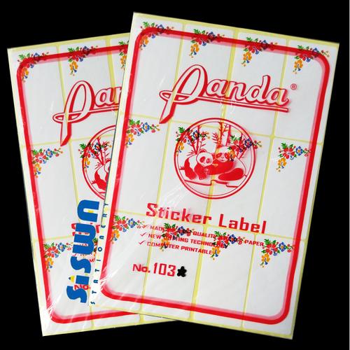 Jual LABEL KERTAS PANDA NO.103 KEMBANG (LABEL UNTUK UNDANGAN NIKAH ...