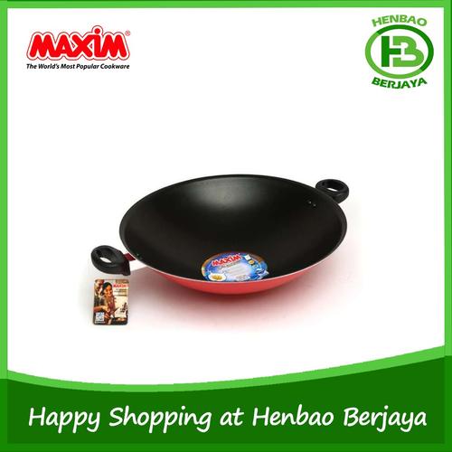 Jual Maxim Valentino Wok 30cm VAL30WOK Wajan Kuali Teflon Anti Lengket ...