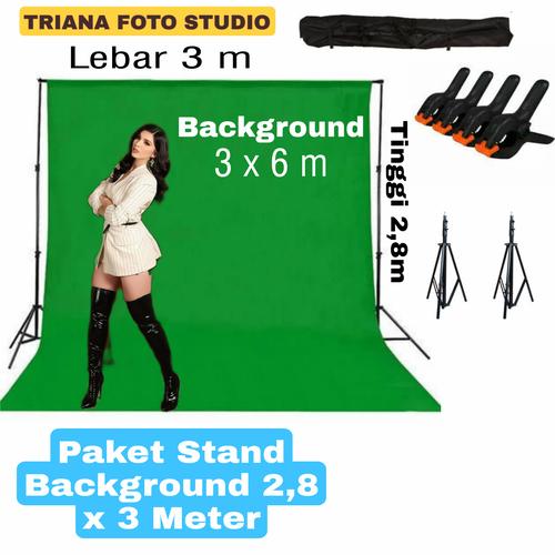 Jual Stand background 2,8 x 3 m , green screen 3 x 6m - PAKET B ...