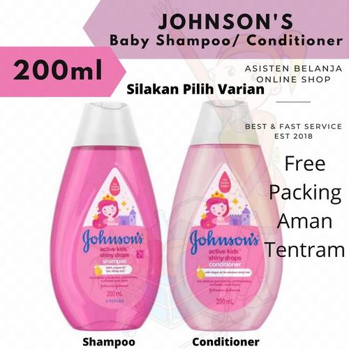 Jual JOHNSONS Active Kids Shiny Drops Pink Shampoo / Conditioner 200 ml ...