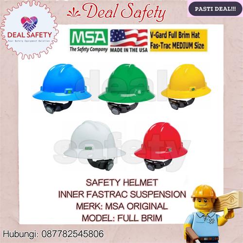Jual Helm MSA Full Brim Original USA / MSA Full brim Inner Staz on ...