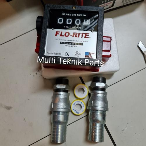 Jual Flo Rite / Flow Meter / Meteran Minyak Solar Oil 4 digit 2" inch ...