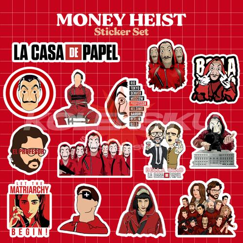Jual MONEY HEIST LACASA DE PAPEL STICKER SET STIKER AESTHETIC STIKER ...