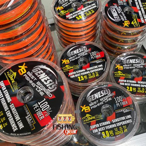 Jual SENAR BENANG PE DURAKING GENESIS X8 CONNECTING 100METER 100% PE ...