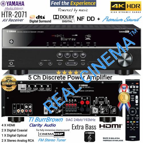 Jual AVR Yamaha HTR-2071 HDMI 4K HDR DTS - Kota Surabaya - Real Cinema ...