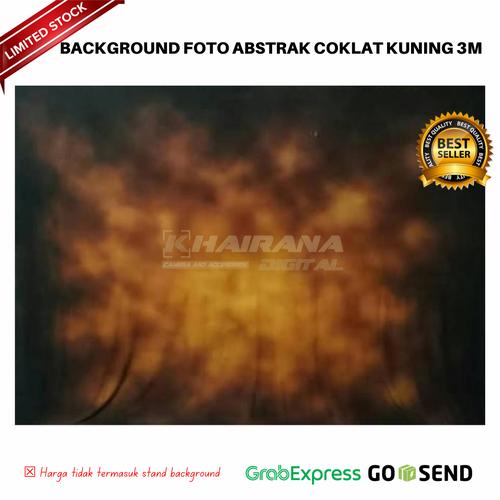 Jual Kain Background Backdrop layar latar Studio Foto Abstrak Kuning ...