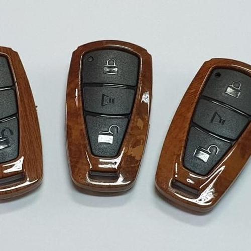 Jual Casing Kunci Kayu Remote Kesing Remot Mobil Cover Case Alarm Wood ...