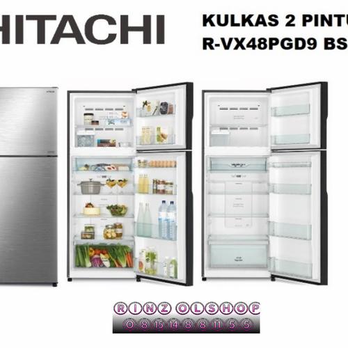 Promo KULKAS HITACHI R-VX48PGD9 INVERTER 2 PINTU RVX48PGD9 Cicil 0% 3x - Jakarta Pusat - Rinz ...
