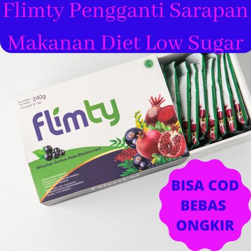 Jual Flimti Flimty Fiber 1/2 Box 8 Sachet Pengganti Sarapan Rendah ...