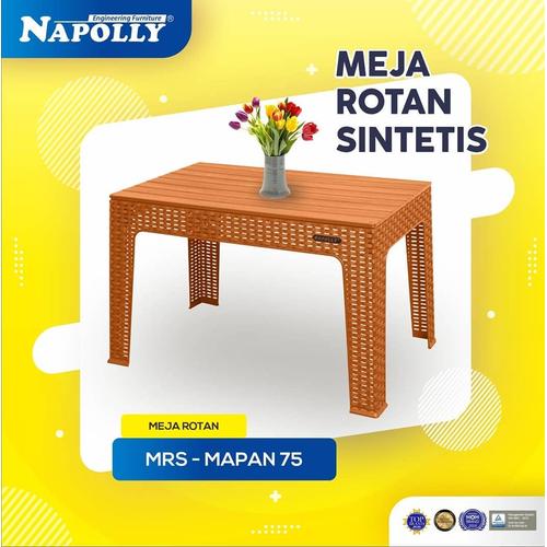Jual Napolly Meja Plastik MAPAN 75 - Jati / Ckl Muda - Kota Makassar ...