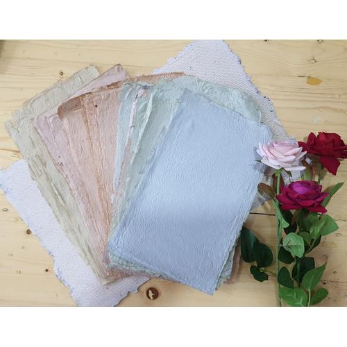 Jual Colorful Recycled Paper - Kertas Daur Ulang Alami Berwarna - gray ...