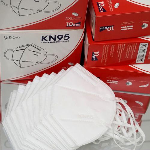 Jual Masker KN95 1 BOX ISI 10 Black Hitam KF94 Duckbill Korea Dewasa ...
