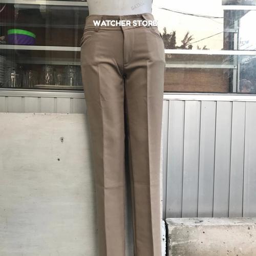 Jual Celana kantor kerja wanita formal model slimfit warna coksu/COD ...