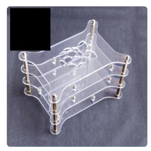 Jual Casing Akrilik Tumpuk Stacked Raspberry Pi 4/4B 3 Layer - Kota ...