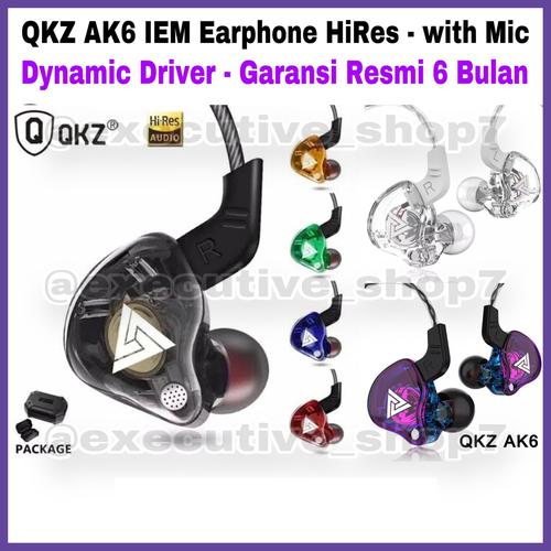 Jual Earphone QKZ AK6 - Mic - In Ear Monitor - Hi Res - Colorful - Kota ...