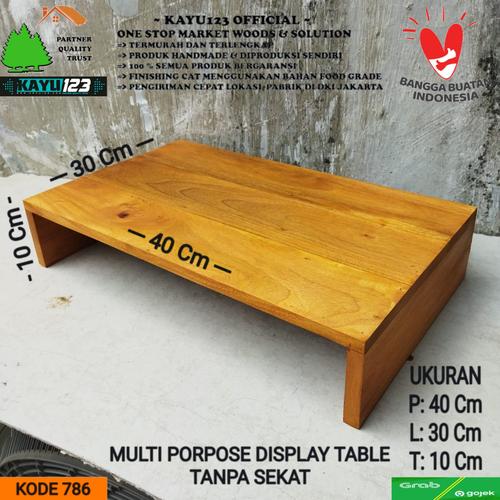 Jual Meja stand display tanpa skat (P)40-70cm (L)30cm (T)10cm table ...