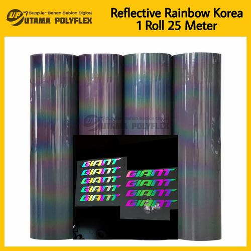 Jual (Khusus Rollan) Polyflex Reflective Rainbow Korea / Poliflex ...