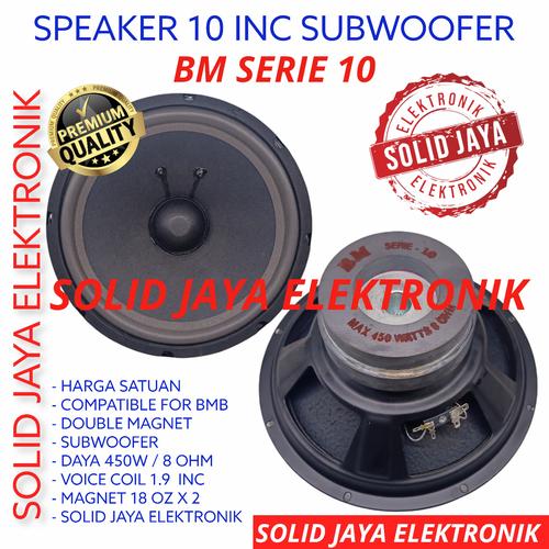 Jual SPEAKER BM 10 INC SUBWOOFER SUB WOOFER FOR BMB DOUBLE MAGNET IN ...